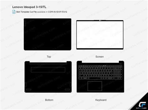 Lenovo Ideapad ITL Cut File Template CutFileLabs