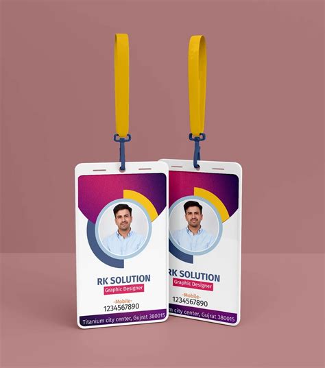 Graphic Designer Id Card Template 201223 Free Hindi Design