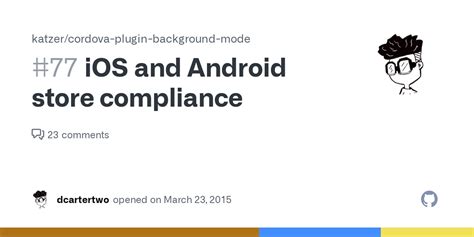 ios and android store compliance · issue 77 · katzer cordova plugin