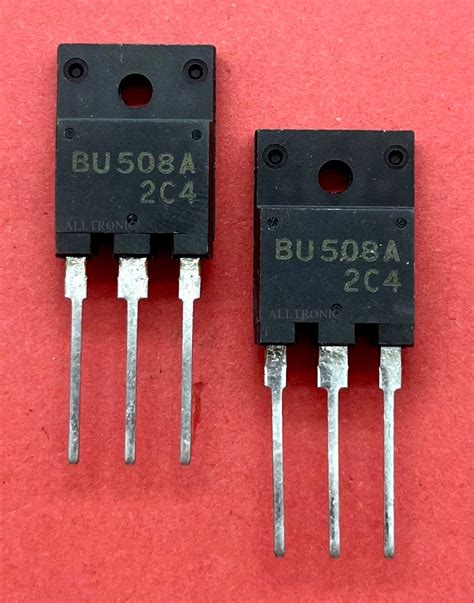 Color Tv Horizontal Deflection Output Transistor Bu508a To3p Isolated Alltronic Computer