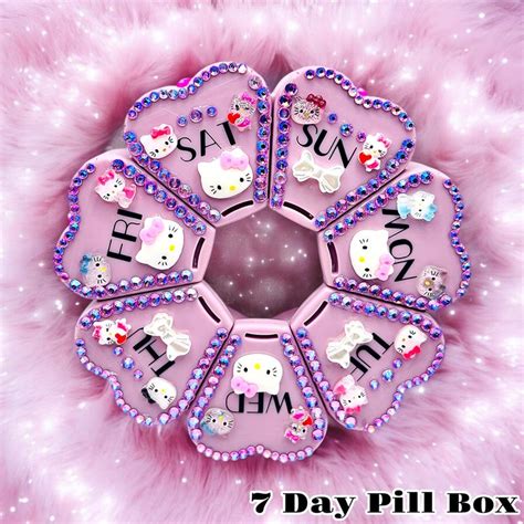 7 Day Cute Pill Organizer Etsy