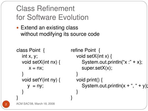 Ppt A Small Extension To Java For Class Refinement Powerpoint
