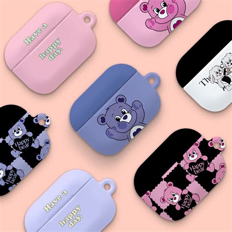 168cm케이스 해피베어 시리즈 무선 이어폰 하드 케이스 모음전 투명 하드 이어폰 에어팟 1세대 2세대 3세대 에어팟프로 에어팟프로2 블루투스 버즈2 버즈라이브 버즈프로