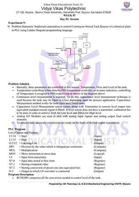 Automation And Robotics Week 07 Theory Notes 20me51ipdf