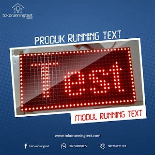 MODUL RUNNING TEXT DISPLAY Runningtext Bondowoso
