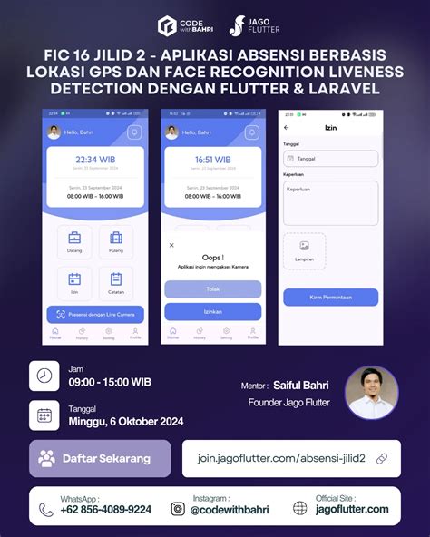 Promo 500k Fic16 Jilid 2 Aplikasi Absensi Face Recognition Liveness Detection And Berbasis