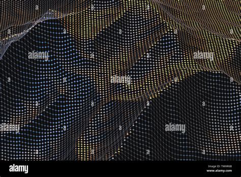 Three Dimensional Rendering Abstract Dots Variable Gradient Background