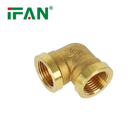 Ifanplus High Quality Brass Fittings 12 2 Brass Threaded Elbow For Hot Water China Brass