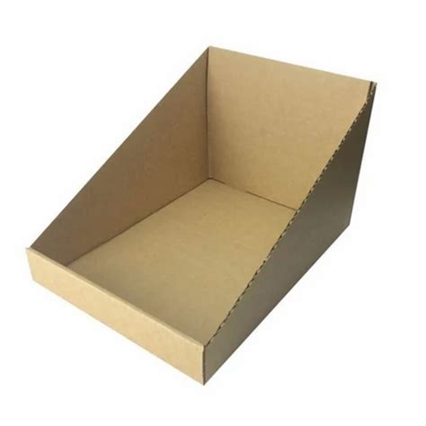 Brown Corrugated Display Box 3 Mm Rectangular Base At Rs 32 Piece In New Delhi
