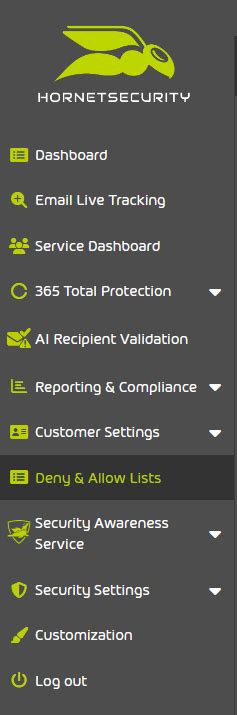 How Do I Set Up Allow Listing For Infomail Hornetsecurity Knowledgebase