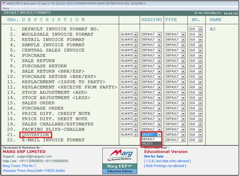 If Challan Heading Print In Quotation Bill Then How To Resolve It In Marg Software