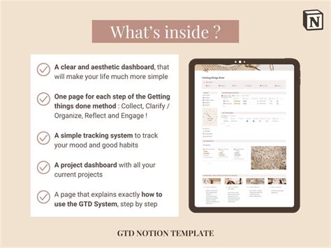 Notion GTD Template Getting Things Done GTD Templates GTD Template