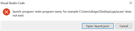 Error Message When Running C Programs In Visual Studio Code With Run