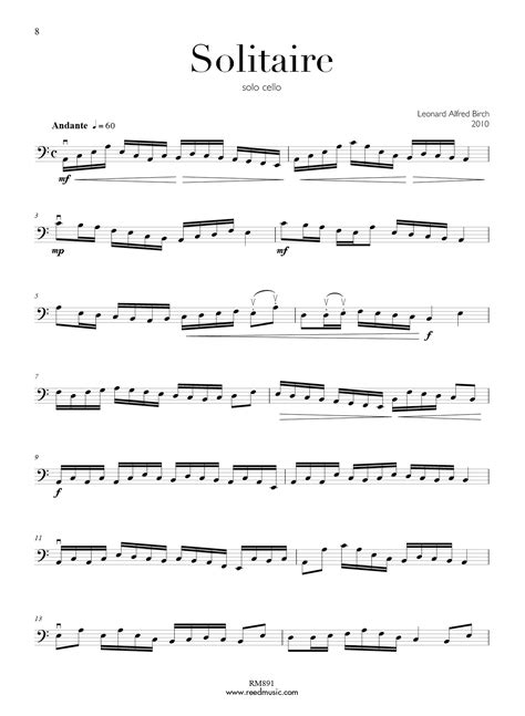 Cello Solo Level C Reed Music