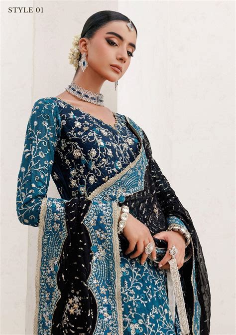 Look 9 Aik Atelier Embroidered Khaadi Net Wedding Festive Formals 25