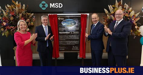 Msd Ireland Opens €1bn Manufacturing Facility In Swords