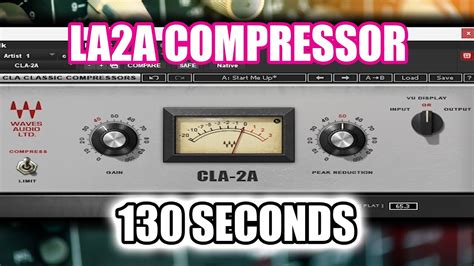 How To Use An La 2a Compressor On Vocals In 130 Seconds Youtube