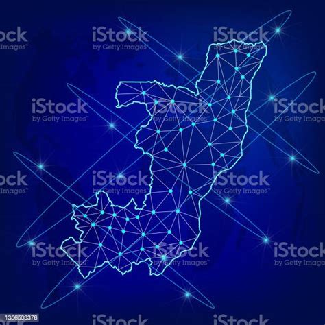 글로벌 물류 네트워크 개념 세계 배경에 콩고의 통신 네트워크지도 공화국 다각형 스타일의 노드와 콩고의지도 Eps10 브라자빌에 대한 스톡 벡터 아트 및 기타 이미지 Istock