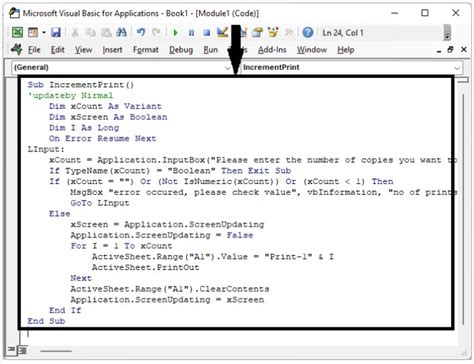 How To Auto Increment Cell Value In Excel After Each Printing