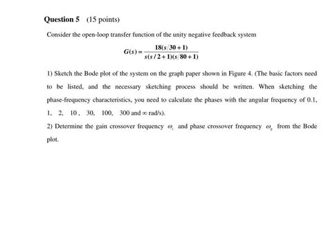 Solved Question 5 15 Points Consider The Open Loop