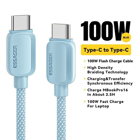 Jual Essager A W Usb Type C Cable W C C Pd Fast Charging Usb C Usb C Data Cord For Huawei
