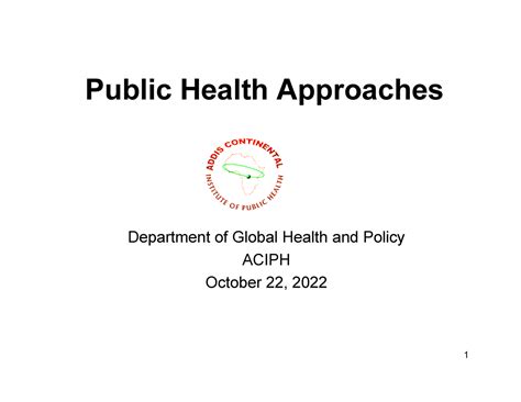 6 Public Health Approaches Elimination Eradication And Control