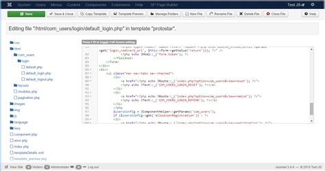 How To Remove The The Usernamepassword Reset Links On A Joomla Site Joomshaper