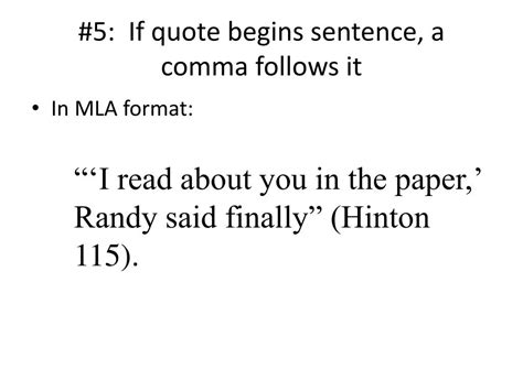 PPT MLA FORMAT PowerPoint Presentation Free Download ID