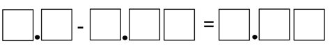 Subtracting Decimals Open Middle Subtracting Decimals Open Middle