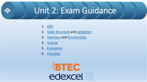Btec Ict Level 3 Unit 2 Creating Systems To Manage Information Exam