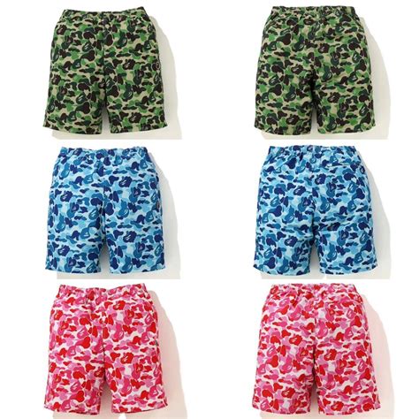 Bape Abc Camo Beach Shorts Mens Fashion Bottoms Shorts On Carousell