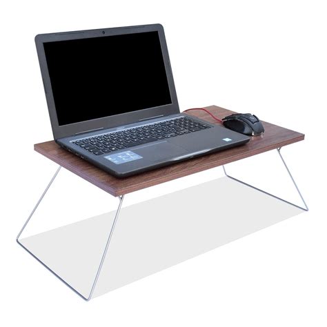 Mesa Notebook Home Office Casa Base Dobrável Pequim Canela Madeiramadeira