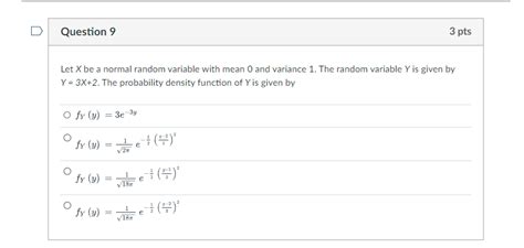 Solved Let X Be A Normal Random Variable With Mean 0 And