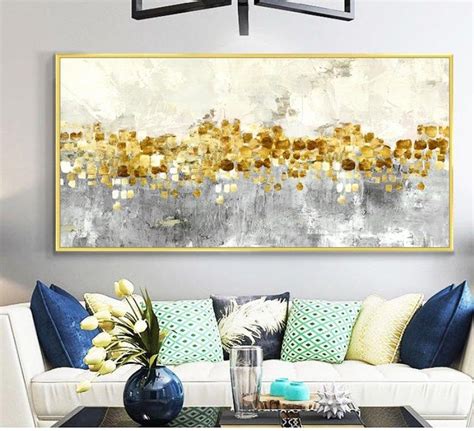인테리어 소품 골드 포인트 풍수 그림 Peinture Abstraite Acrylique Toiles Peinture Acrylique Tableau