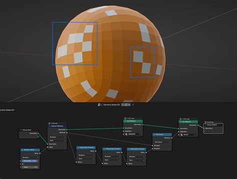 How To Remove Neighboring Faces From Random Selection In Geometry Nodes Materials And