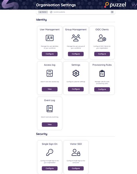 Puzzel Id Organisation Settings Puzzel Help Centre