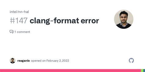 Clang Format Error · Issue 147 · Intelnn Hal · Github