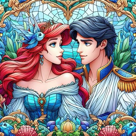Princess Ariel And Prince Eric