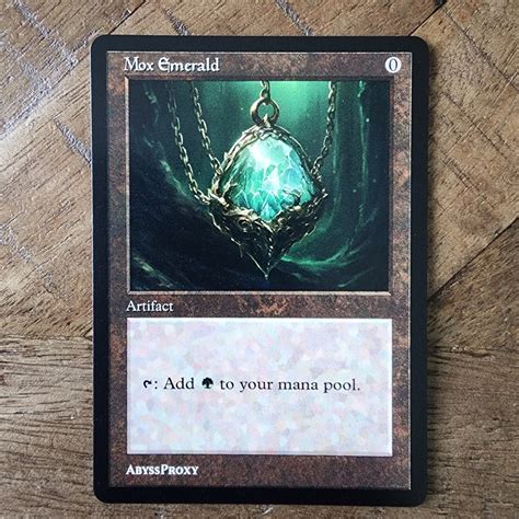 Mox Emerald A Mtg Abyss Proxy Shop Enhance Your Commander And Edh