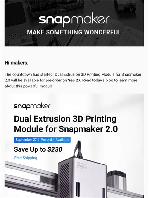 Snapmaker Dual Extrusion 3d Printing Module For Snapmaker 2 0 Coming Soon 🔥 Milled