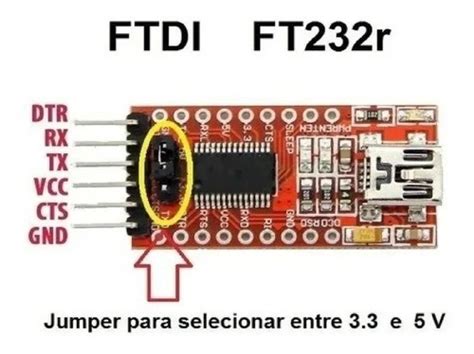 Módulo Ftdi Apm Conversor Usb Para Ttl E Rs232 Serial Full Tdtec Td Tecnologia Comercio E