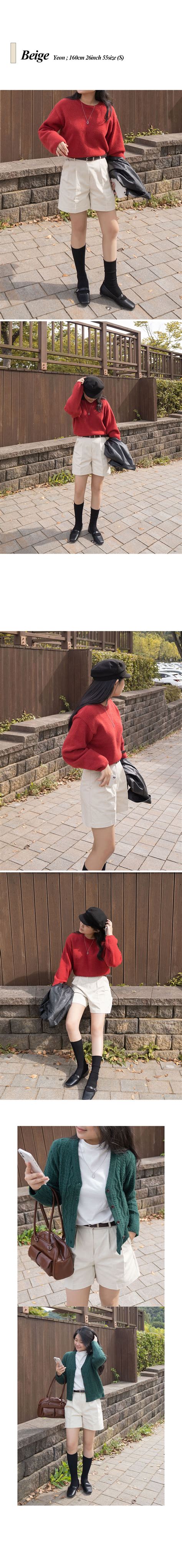 달데 Made비침x 밀리 4부 핀턱 면 반바지 코튼반바지 여름반바지 코튼팬츠 비침걱정 없는 주문폭주♥