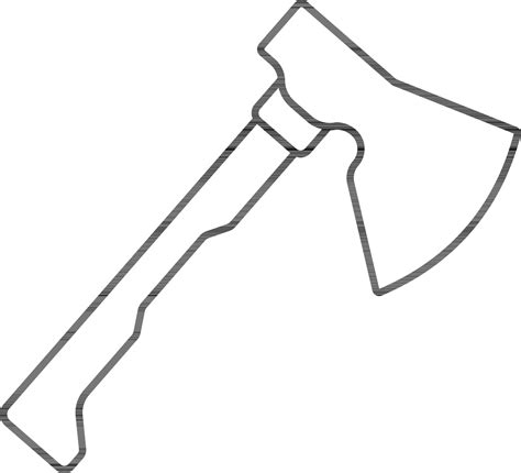 Axe Icon In Black Outline 24456897 Vector Art At Vecteezy