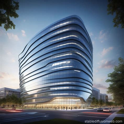 Futuristic Civil Engineering Building Stable Diffusion Online