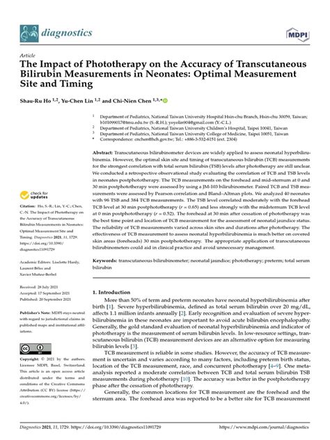 The Impact Of Phototherapy On The Accuracy Of Transcutaneous
