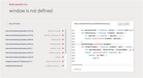 Html2canvas Why Not Support Ssr ，nuxt · Issue 1901 · Niklasvhhtml2canvas · Github