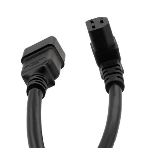 IEC C20 To IEC C21 Left Angle High Temp Power Cord 20 6ft