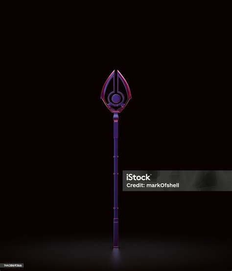 마법사 마술 지팡이와 막대기 마녀 막대기 판타지 게임 무기 마술사 동화 개체 3d 렌더링 막대 모양에 대한 스톡 사진 및 기타 이미지 Istock