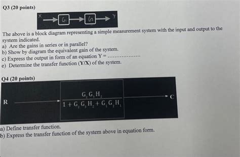 Solved Q Points The Above Is A Block Diagram Chegg Com