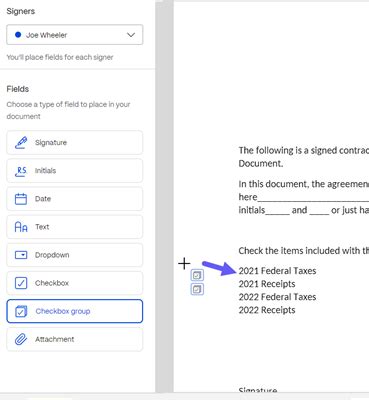 Using Checkbox Groups ShareFile